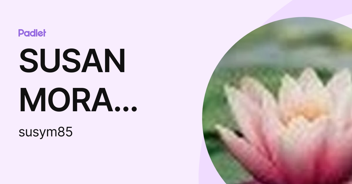 SUSAN MORA VIALES (susym85) profile | Padlet