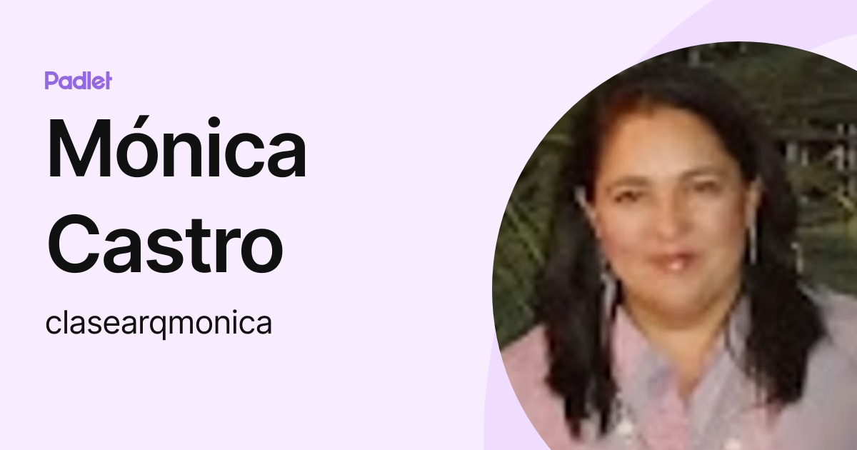 Mónica Castro (clasearqmonica) profile | Padlet