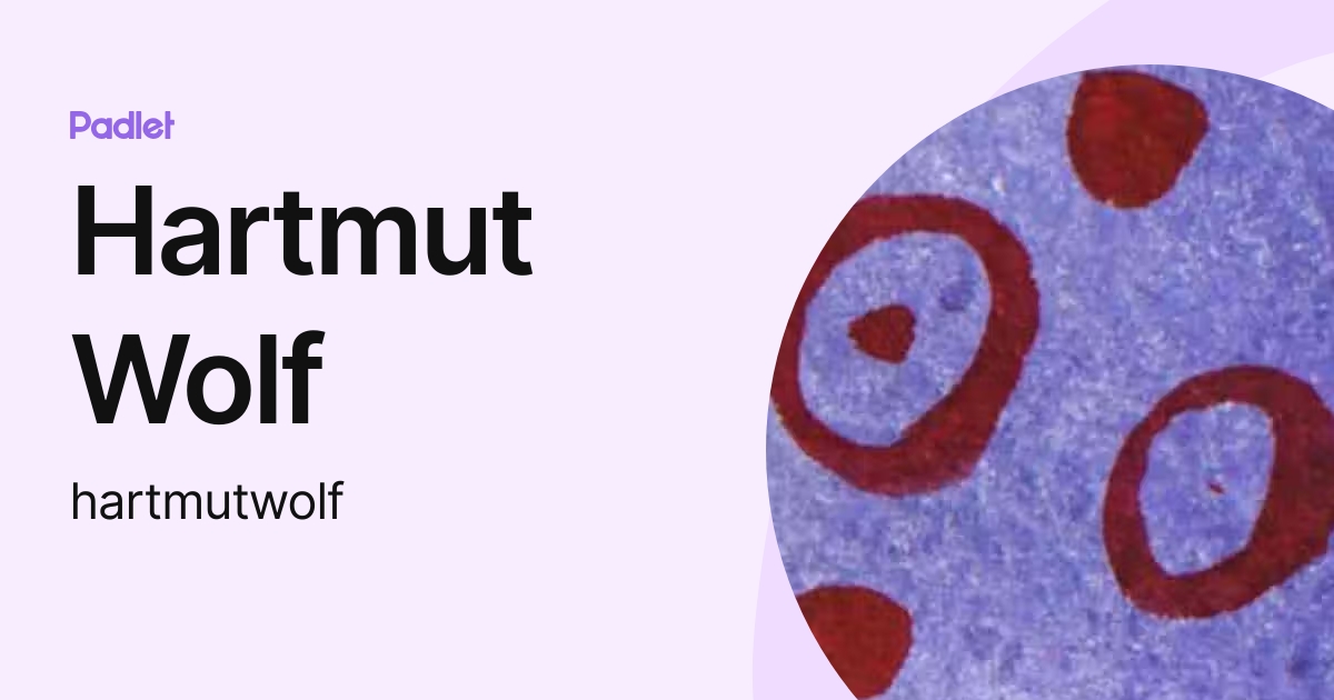 Hartmut Wolf (hartmutwolf) profile | Padlet