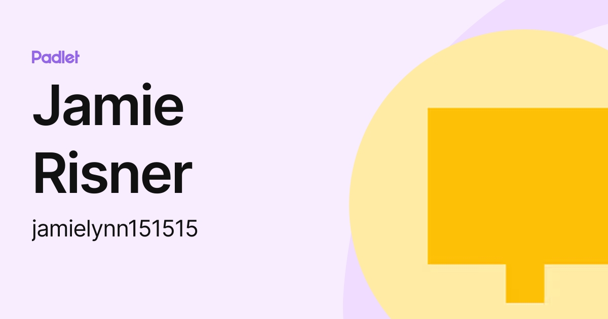 Jamie Risner (jamielynn151515) profile | Padlet