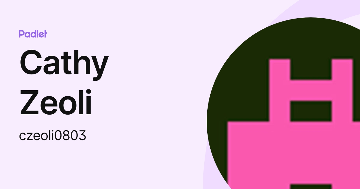 Cathy Zeoli (czeoli0803) profile | Padlet