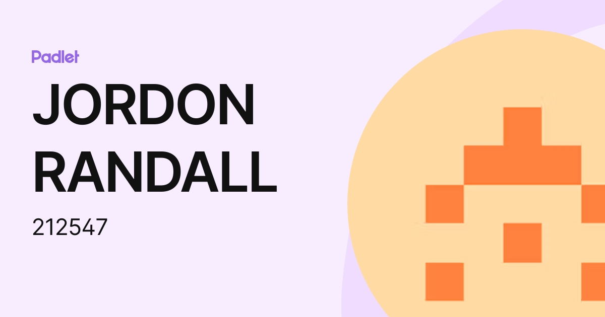 JORDON RANDALL (212547) profile | Padlet