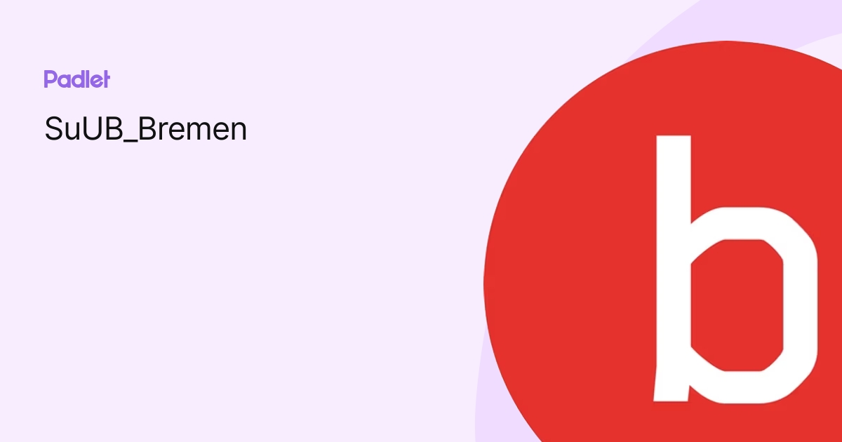 SuUB_Bremen profile | Padlet