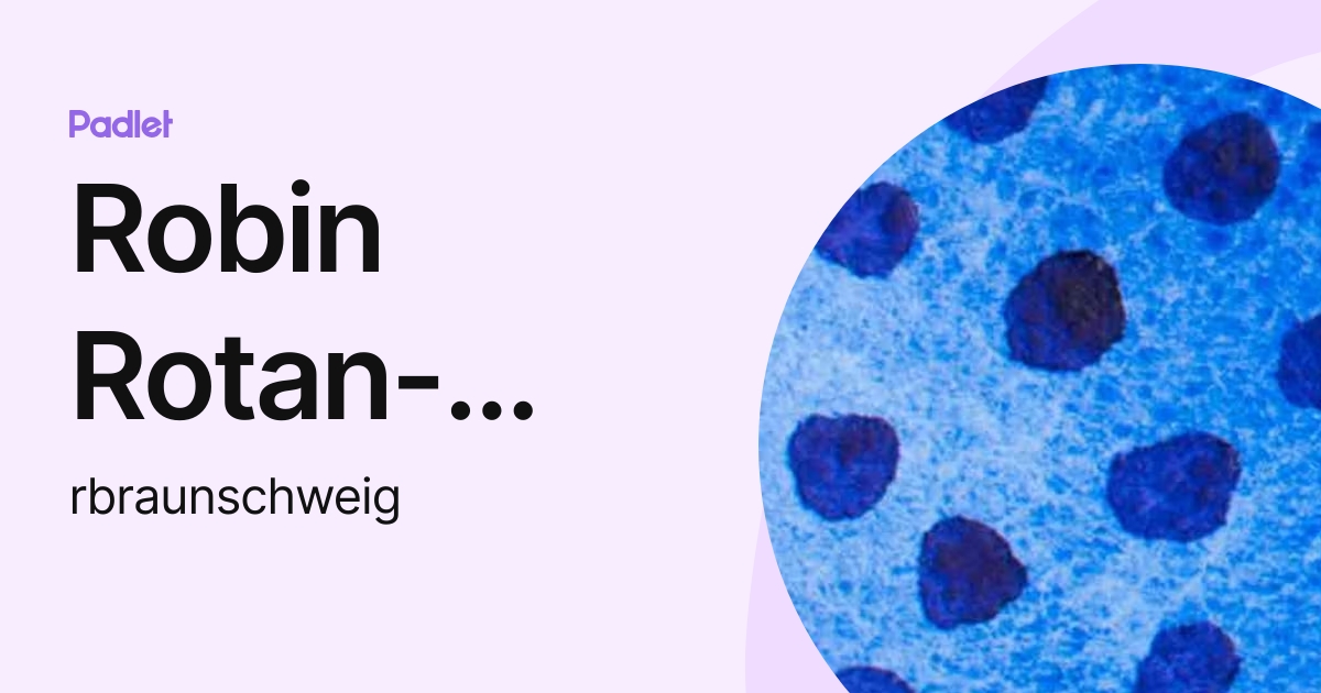 Robin Rotan-Braunschweig (rbraunschweig) profile | Padlet