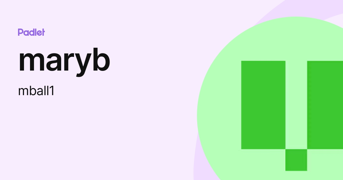 maryb (mball1) profile | Padlet
