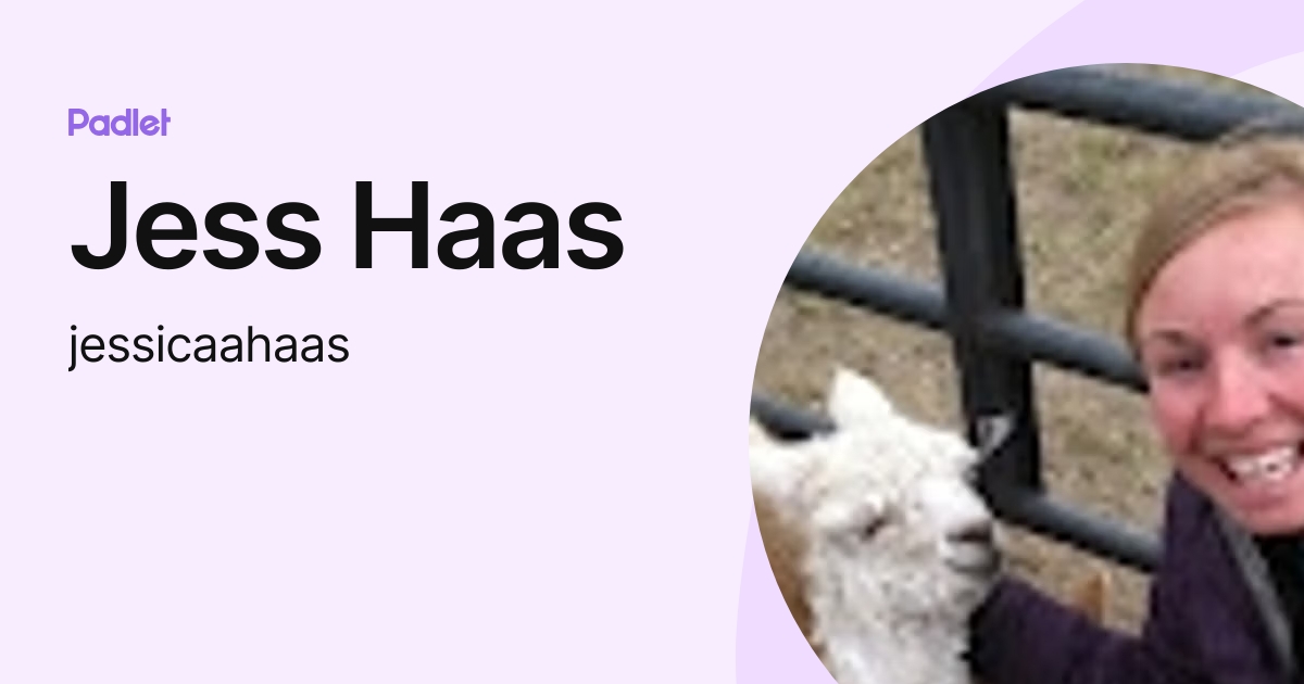 Jess Haas (jessicaahaas) profile | Padlet