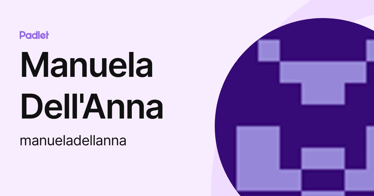 Manuela Dell'Anna (manueladellanna) profile | Padlet