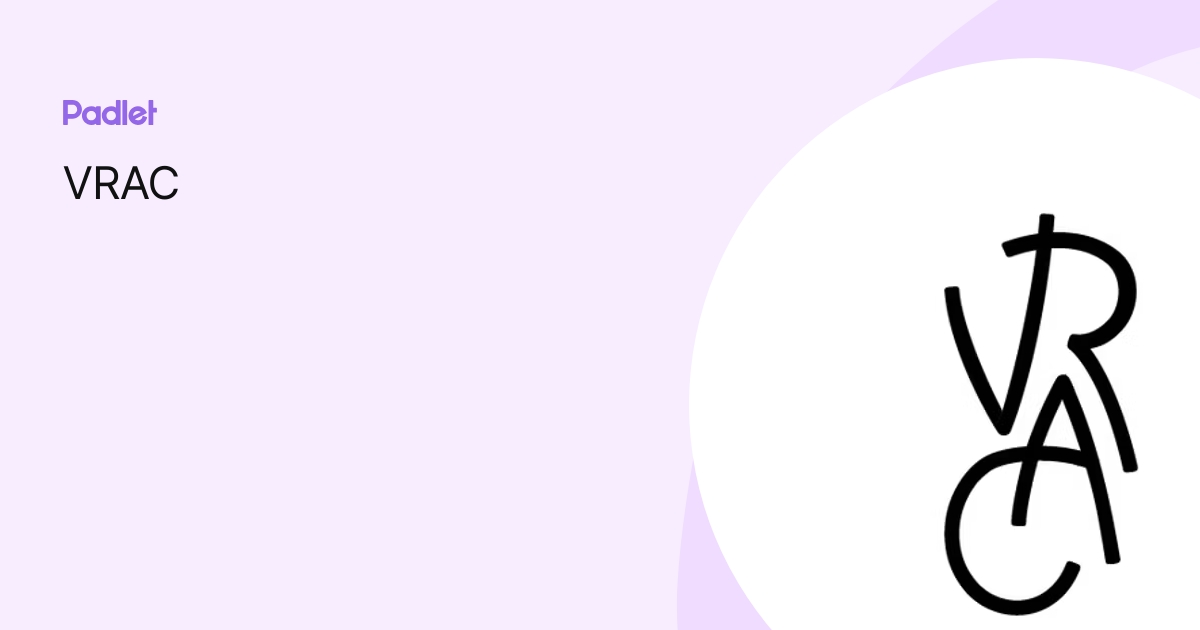 VRAC profile | Padlet