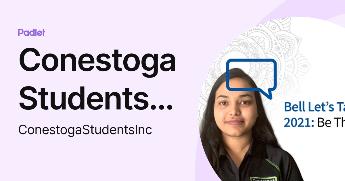 Conestoga Students Inc. (ConestogaStudentsInc) profile | Padlet