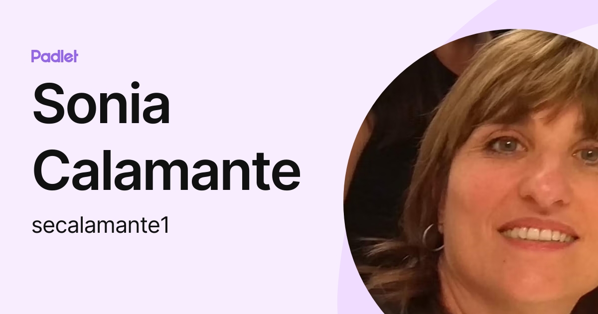 Sonia Calamante (secalamante1) profile | Padlet