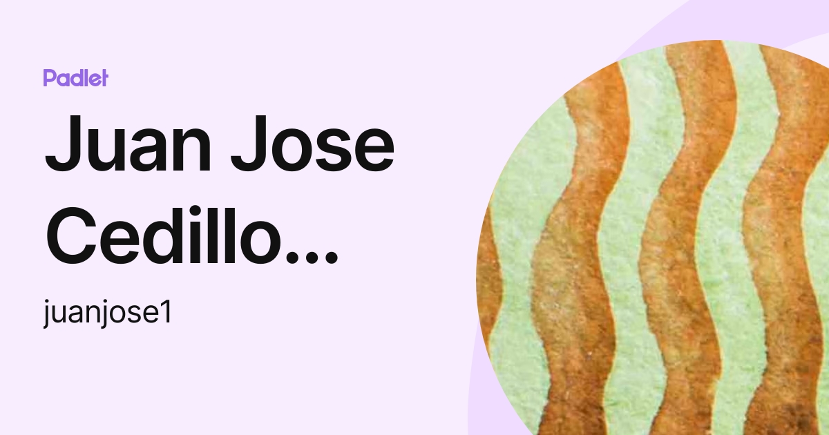 Juan Jose Cedillo Alvarado (juanjose1) profile | Padlet
