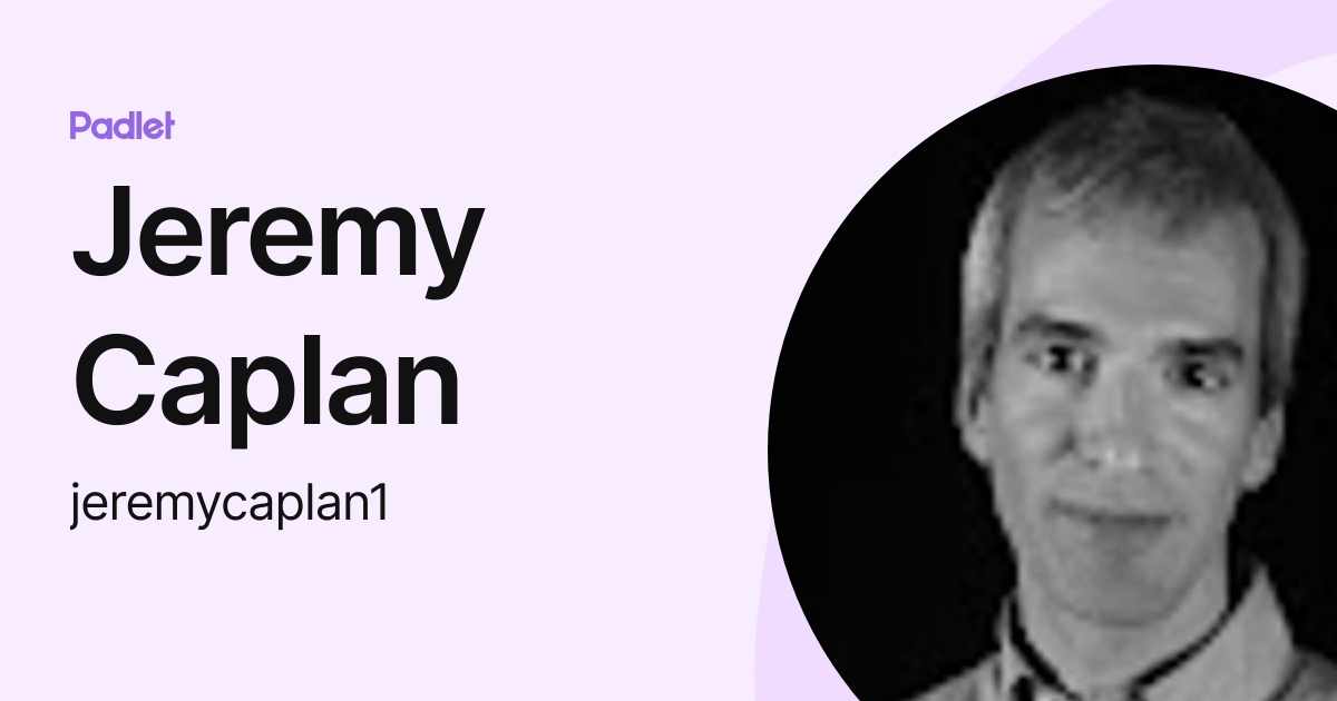 Jeremy Caplan (jeremycaplan1) profile | Padlet