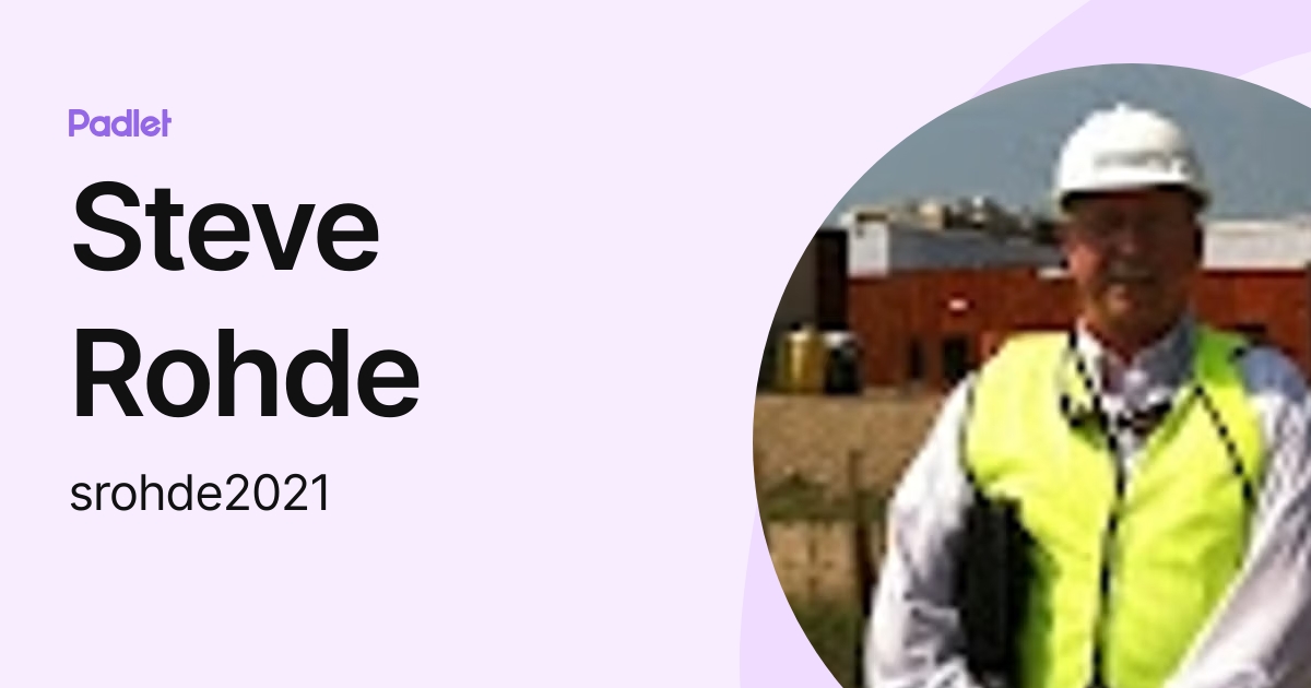 Steve Rohde (srohde2021) profile | Padlet