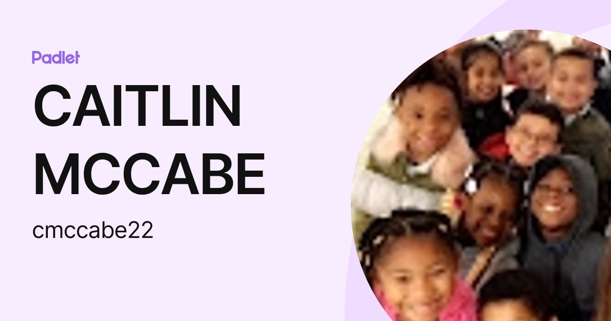 CAITLIN MCCABE (cmccabe22) profile | Padlet