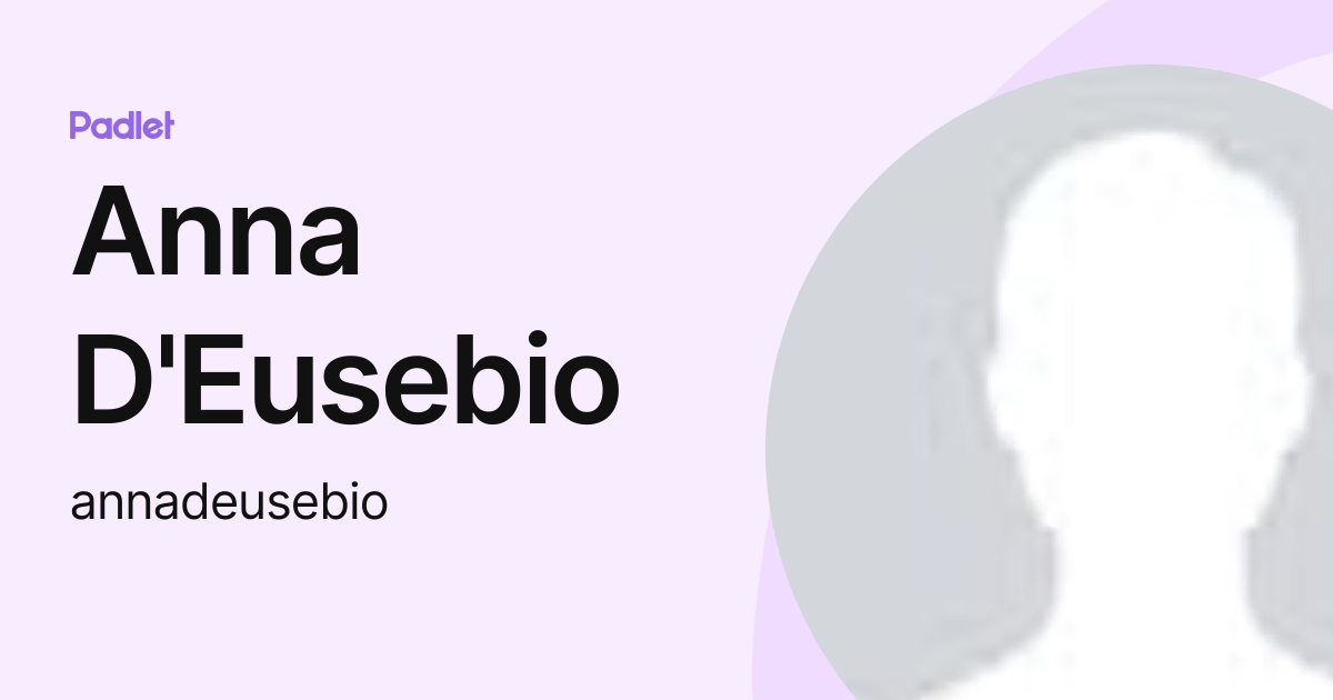 Anna D'Eusebio (annadeusebio) profile | Padlet