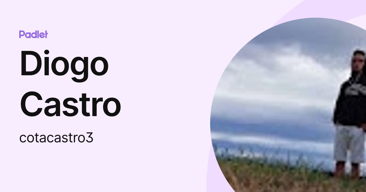 Diogo Castro (cotacastro3) profile | Padlet