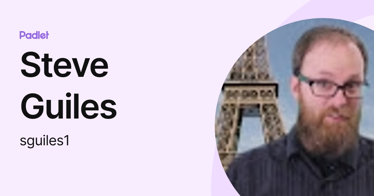 Steve Guiles (sguiles1) profile | Padlet