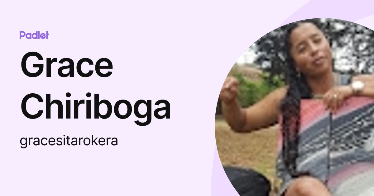 Grace Chiriboga (gracesitarokera) profile | Padlet