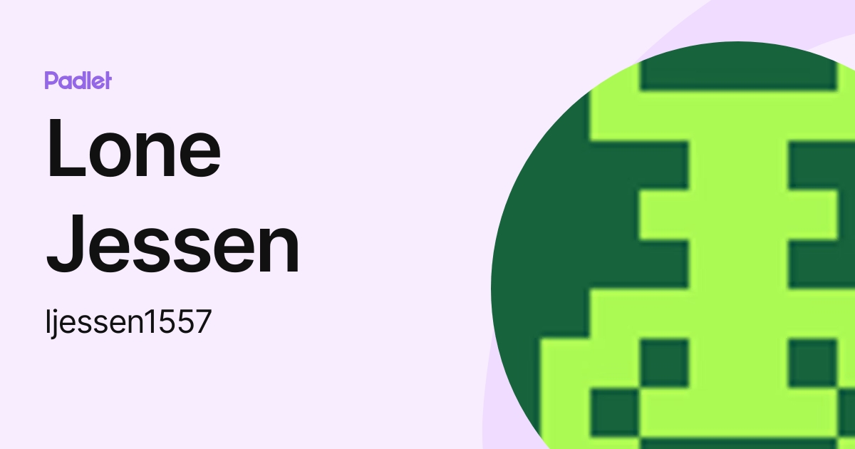 Lone Jessen (ljessen1557) profile | Padlet