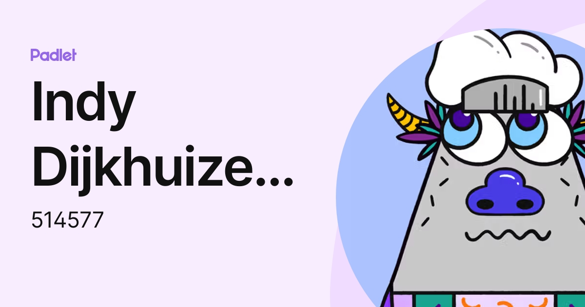 Indy Dijkhuizen, van (514577) profile | Padlet