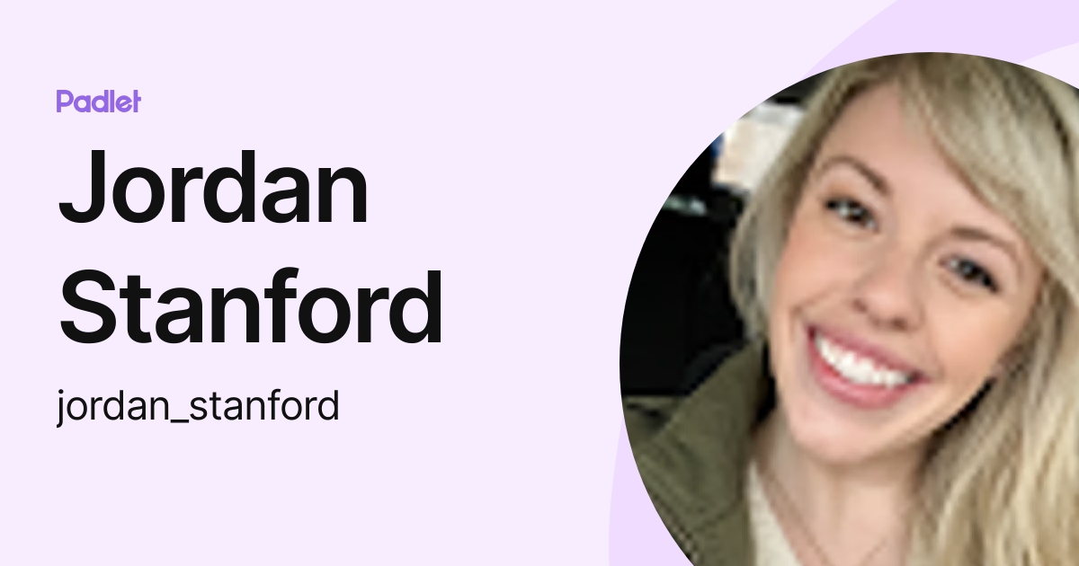 Jordan Stanford (jordan_stanford) profile | Padlet