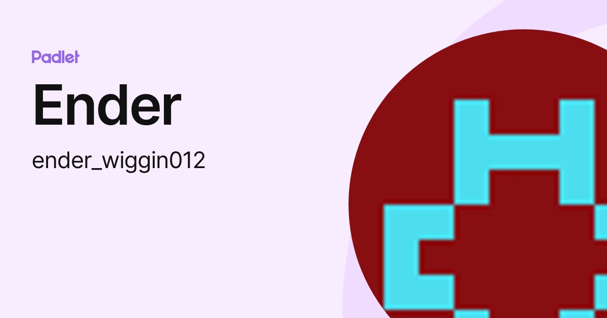 Ender (ender_wiggin012) profile | Padlet