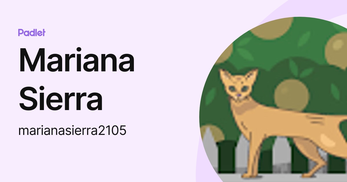 Mariana Sierra Marianasierra2105 Profile Padlet