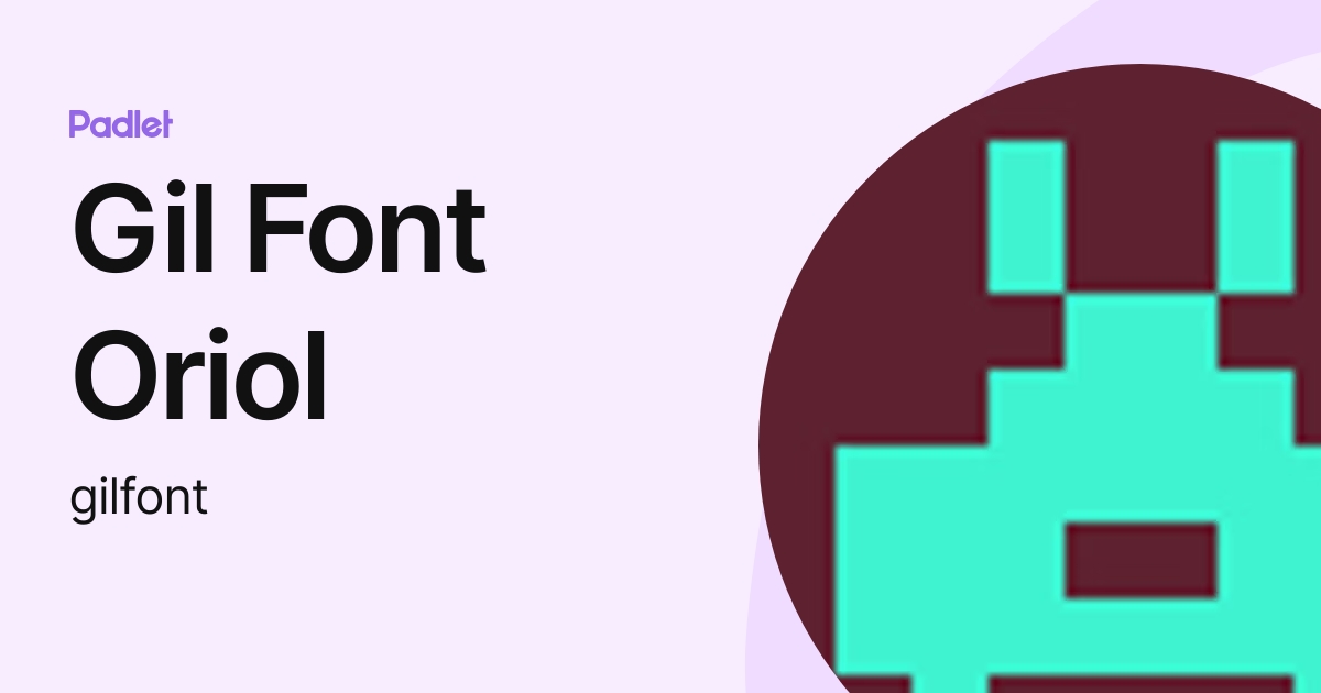 Gil Font Oriol (gilfont) profile | Padlet