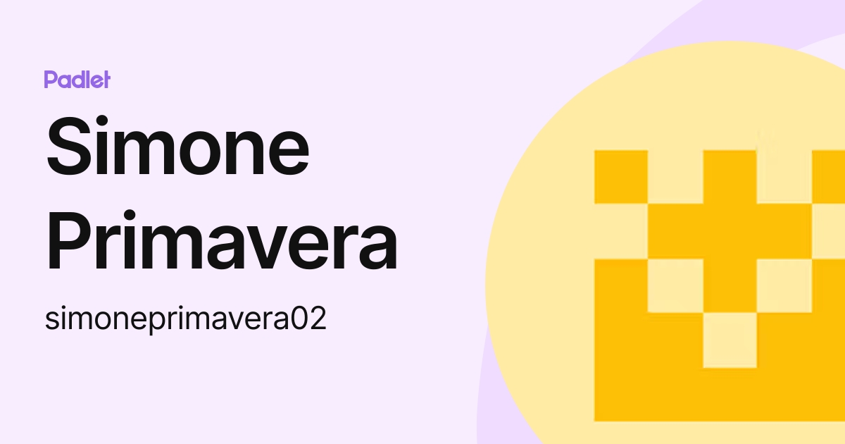 Simone Primavera (simoneprimavera02) profile | Padlet