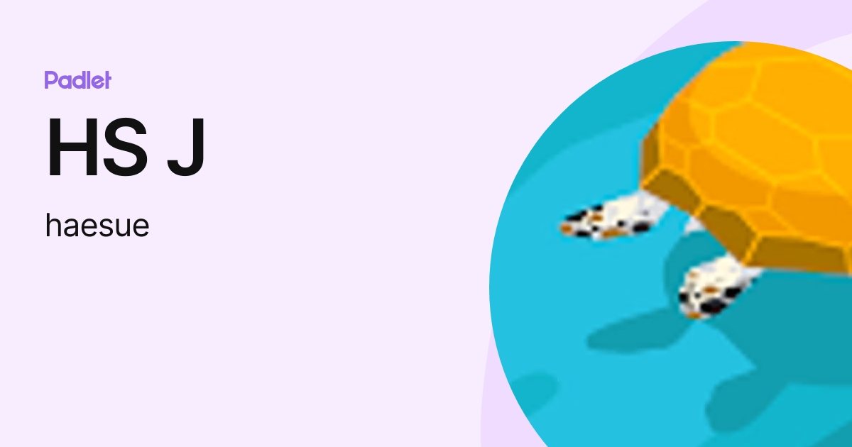 HS J (haesue) profile | Padlet