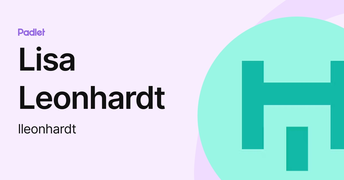 Lisa Leonhardt (lleonhardt) profile | Padlet