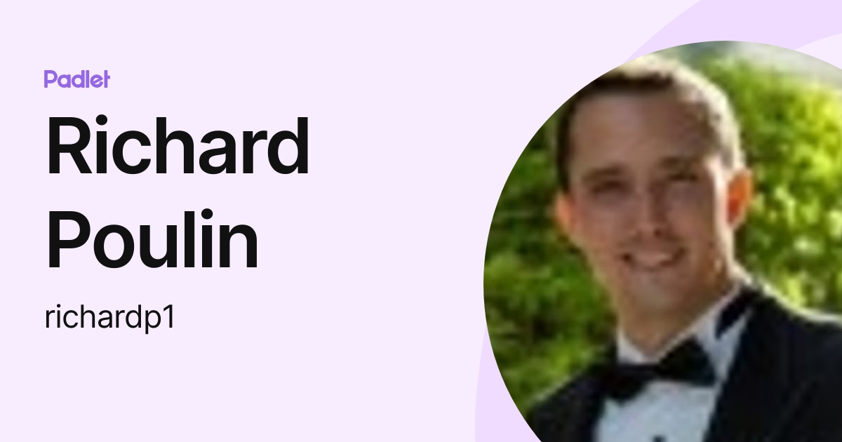 Richard Poulin (richardp1) profile | Padlet