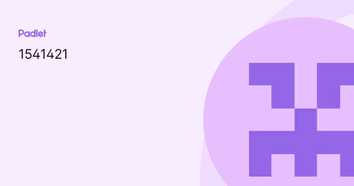 1541421 Profile Padlet