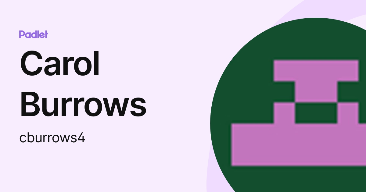 Carol Burrows (cburrows4) profile | Padlet