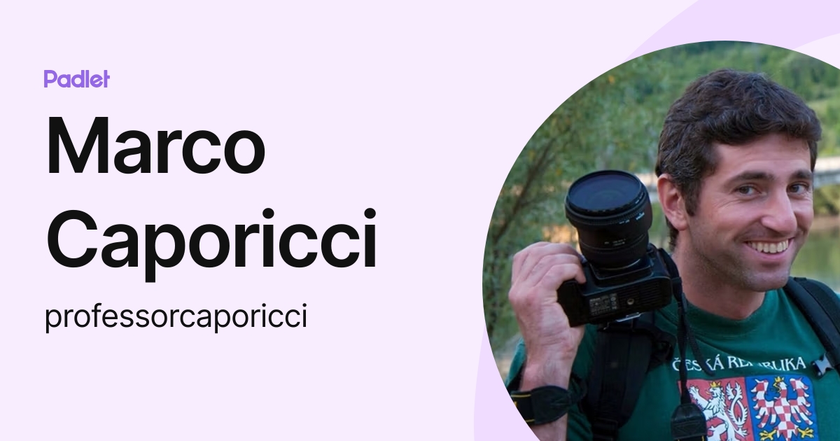 Marco Caporicci (professorcaporicci) profile | Padlet