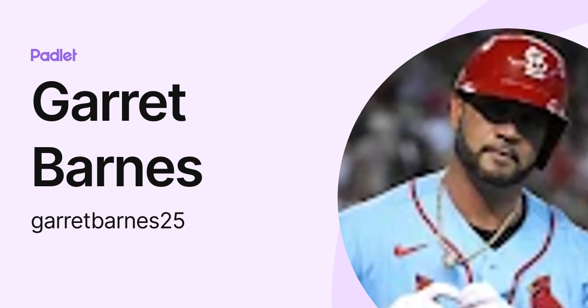 Garret Barnes (garretbarnes25) profile | Padlet