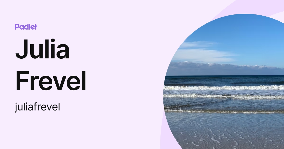 Julia Frevel (juliafrevel) profile | Padlet