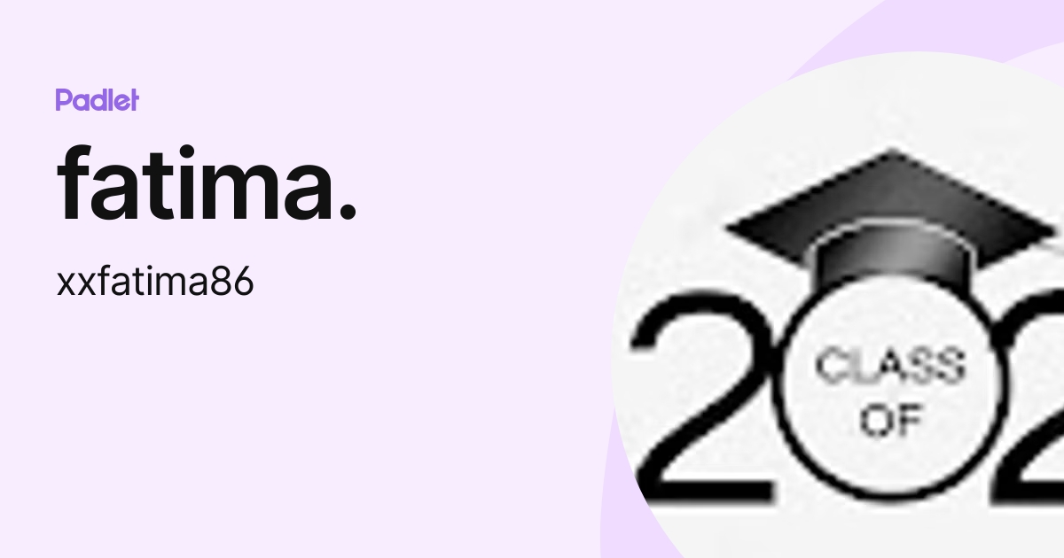 fatima. (xxfatima86) profile | Padlet