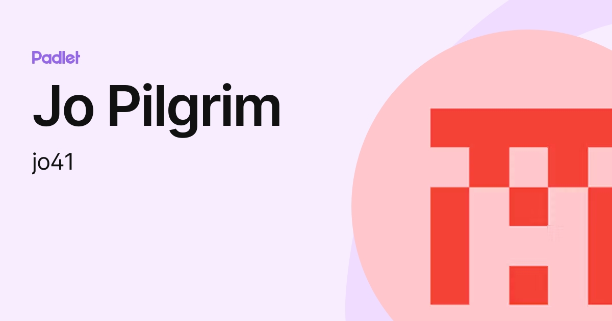 Jo Pilgrim (jo41) profile | Padlet
