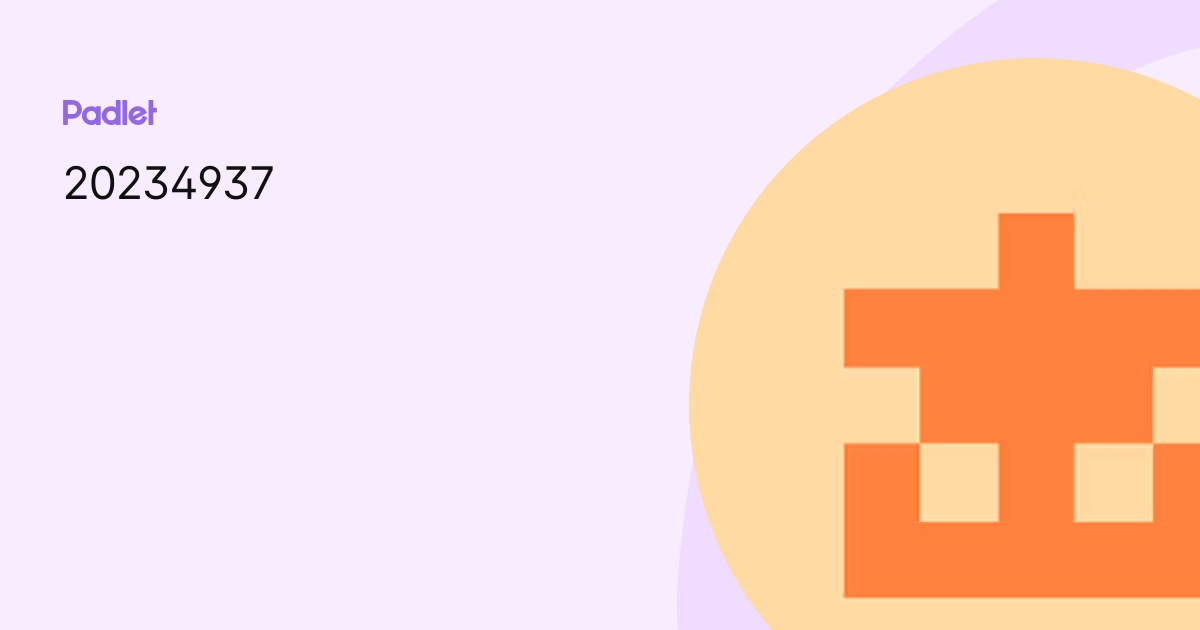 20234937 profile | Padlet