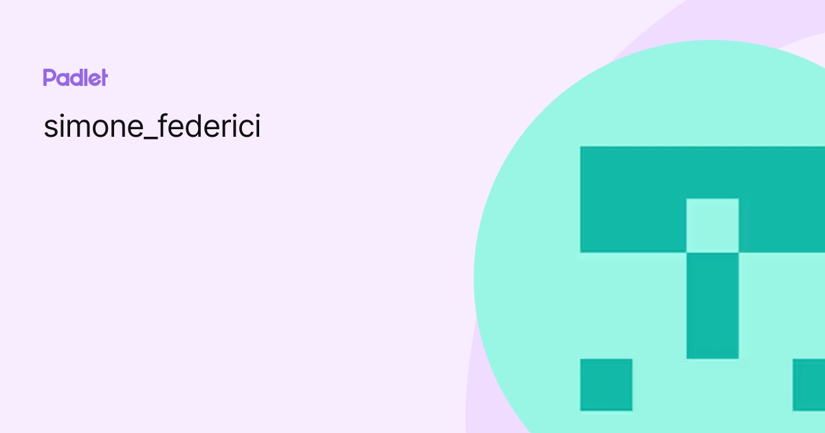simone_federici profile | Padlet