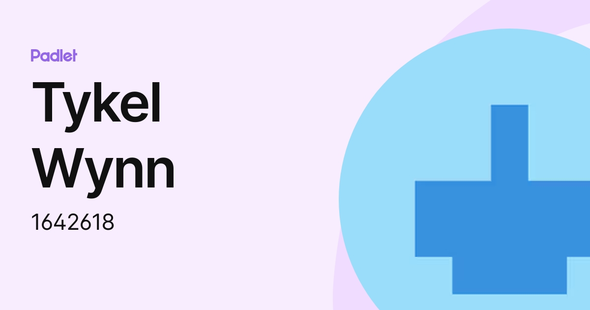 Tykel Wynn (1642618) profile | Padlet