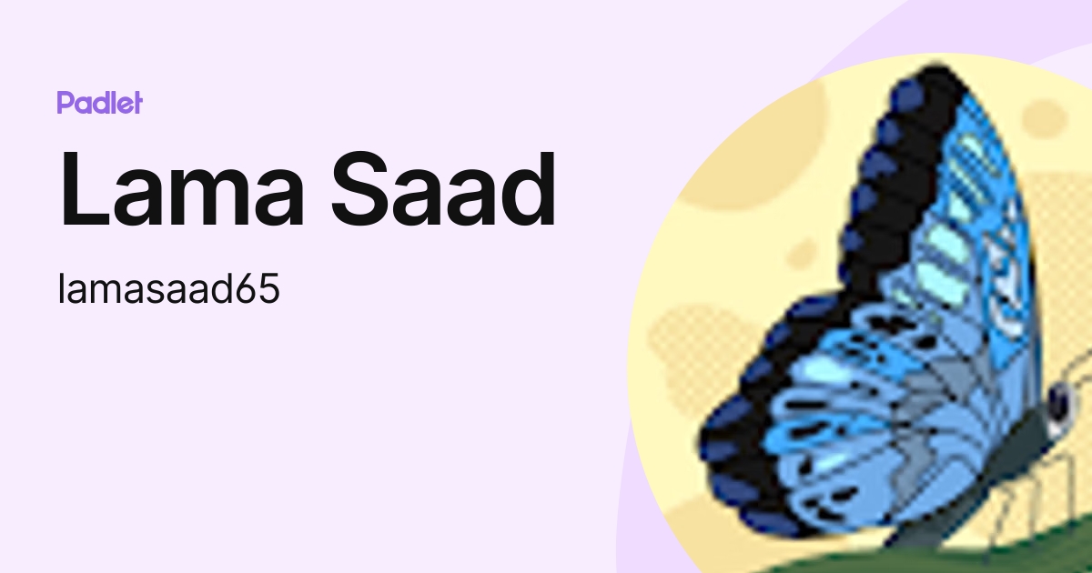 Lama Saad (lamasaad65) profile | Padlet