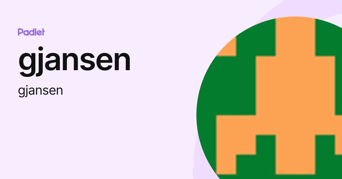 gjansen (gjansen) profile | Padlet